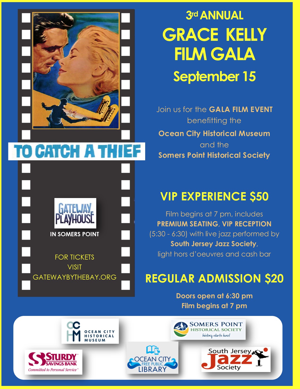 3rd Annual Grace Kelly Film Gala - Visit Somers Point, NJ